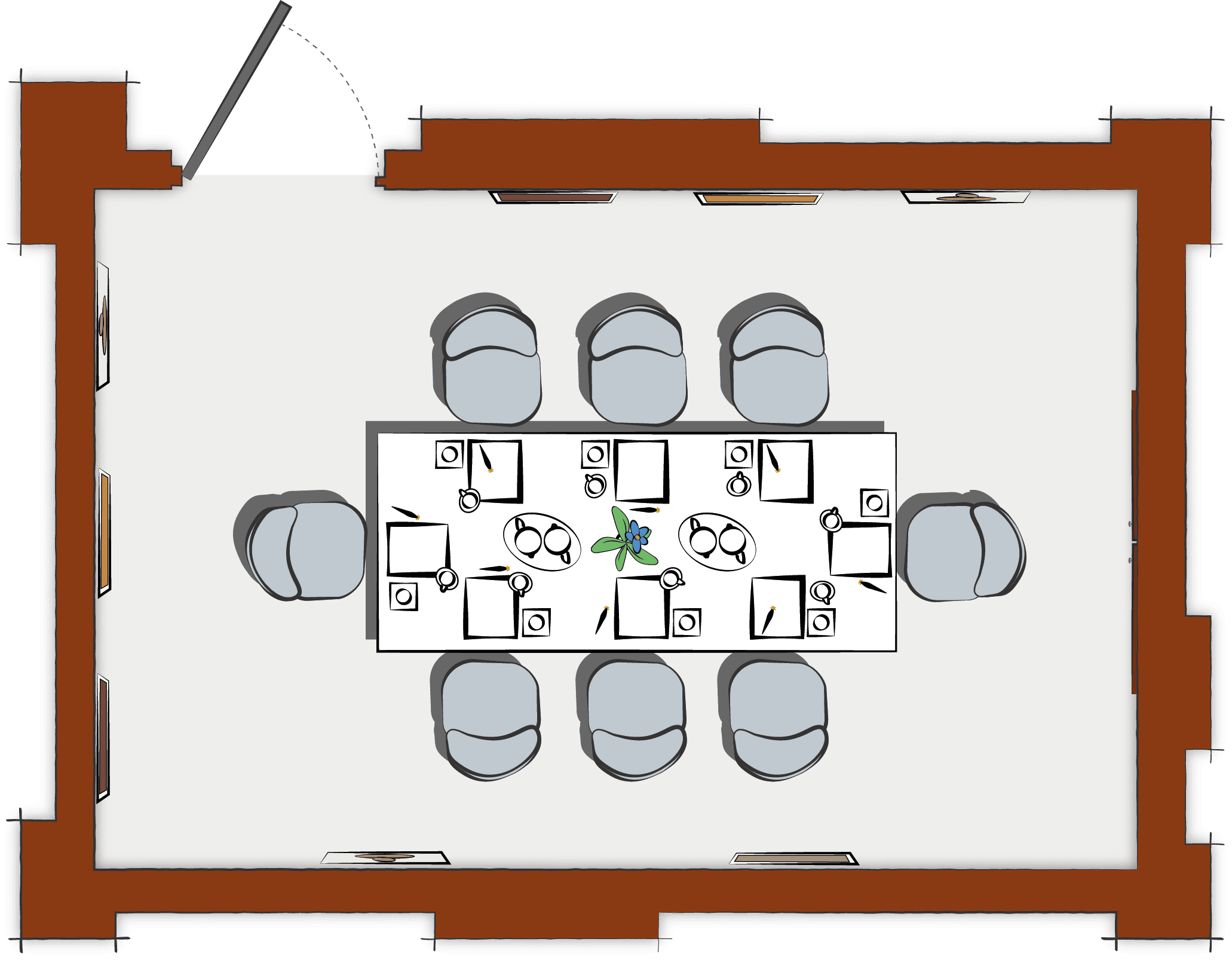 Boardroom Floorplans - Old Bank Hotel